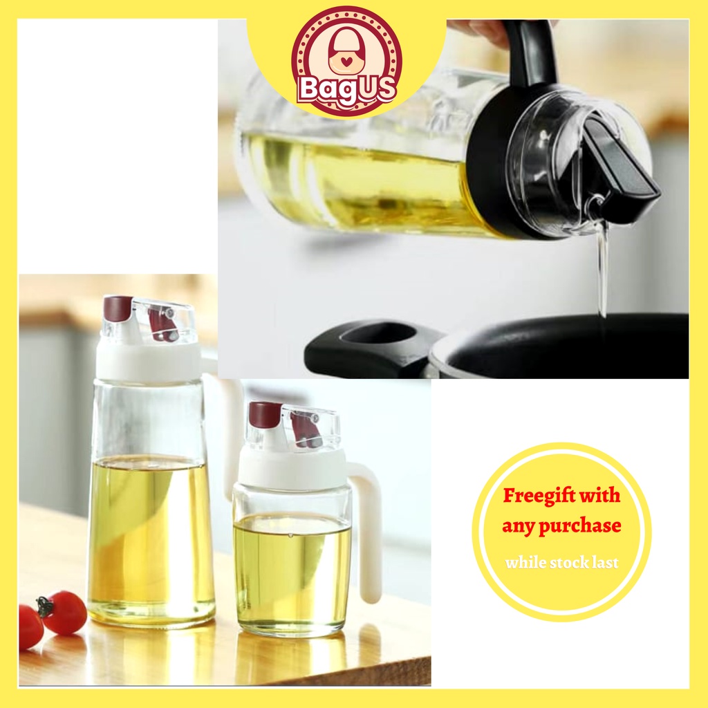 Botol Bekas Minyak Kicap Minyak Masak Oil Dispenser Auto Flip Cooking ...