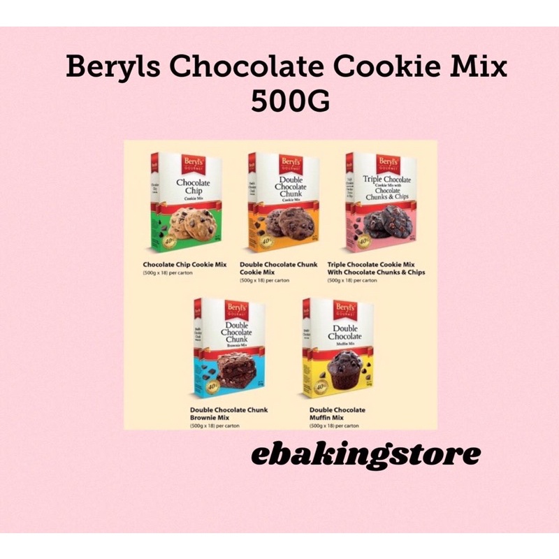 Beryls Chocolate Mix Cookies Mix 500G | Shopee Malaysia