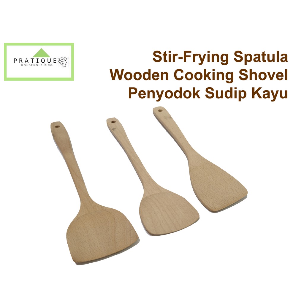 Stir Frying Wooden Spatula/ Solid Wooden Spatula/ Turner Spatula ...
