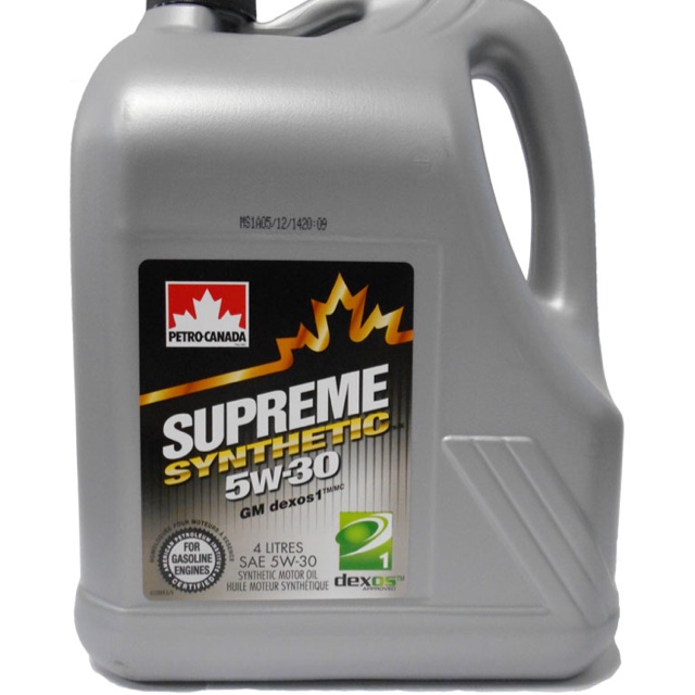 Petro-Canada Supreme Synthetic 5W-30 Dexos 5L | Shopee Malaysia