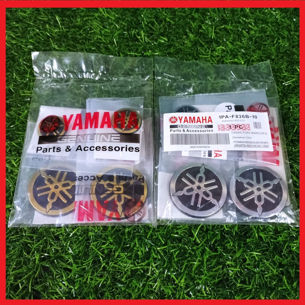 YAMAHA LOGO Y15 V1 V2 EMBELM LOGO YAMAHA SET (Original Indonesia Gold ...