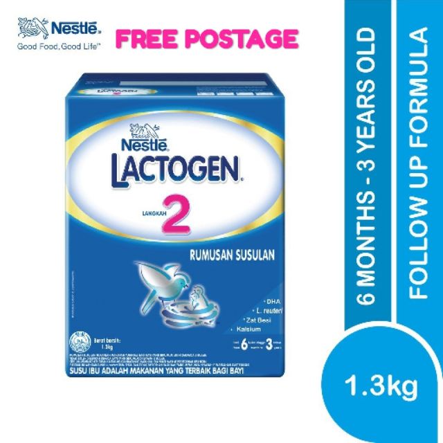 Lactogen Langkah 2 new pack (1.3kg × 2 kotak) | Shopee Malaysia