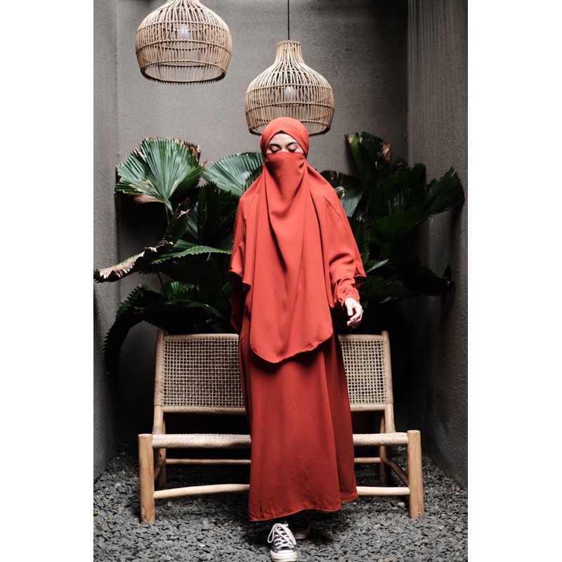 Maryam set dark Orange Color | Shopee Malaysia