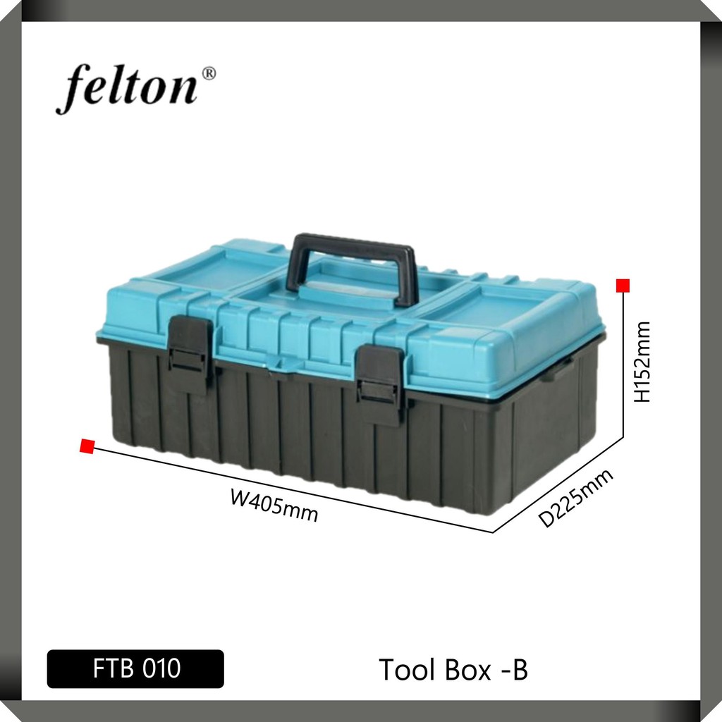 Felton Tool Box Big (FTB 010)(FTB 011) Multipurpose Organiser Plastic ...