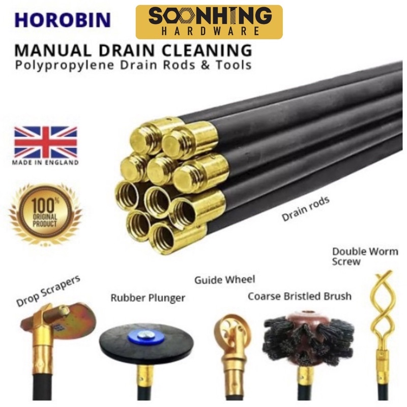 HOROBIN DRAIN RODS RUBBER AND ACCECORIES MADE IN ENGLAND | Shopee Malaysia