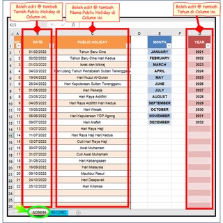 Automated Employee Attendance Record | Rekod Kehadiran Pekerja ...
