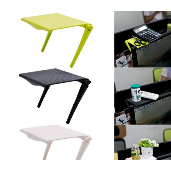 Mini TV rack computer display storage free punching living room router ...