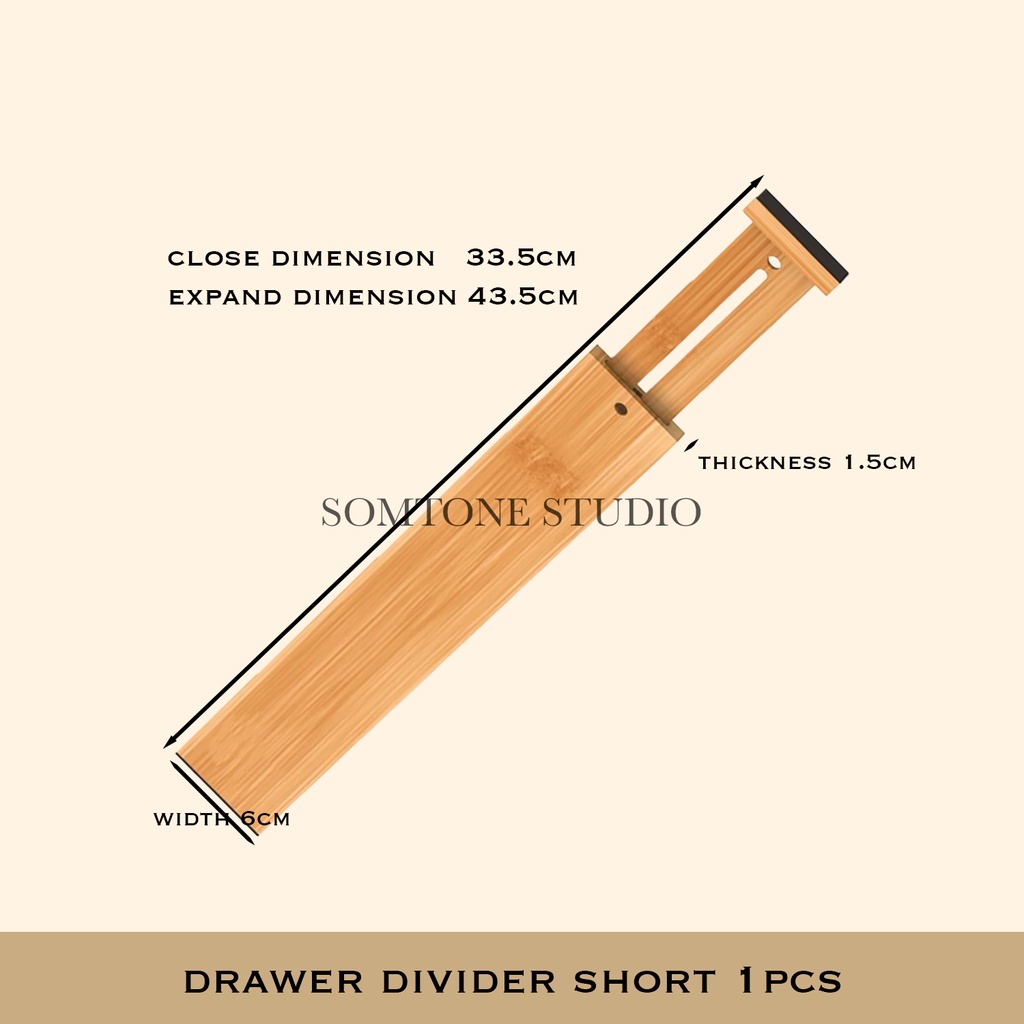 (Anti Slip) Adjustable Drawer Divider, Expandable Compartment Divider ...