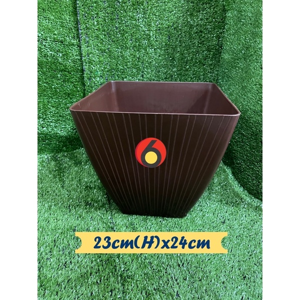 Pasu Bunga Segi Empat Pasu Bunga Plastik Flower Pot Plastic | Shopee ...