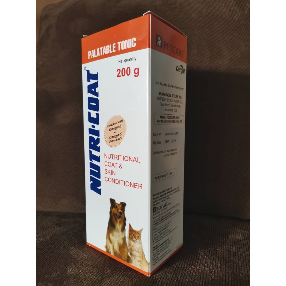 PETCARE NUTRICOAT PALATABLE TONIC 200G | Shopee Malaysia