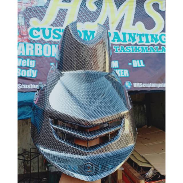 MESIN Engine Cover/Tank Cover for Mio soul full Carbon carburetor ...