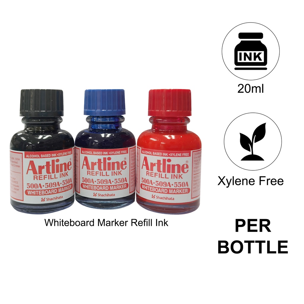 Artline Refill Ink for Whiteboard Marker 500A, 509A & 550A - 20ml ...