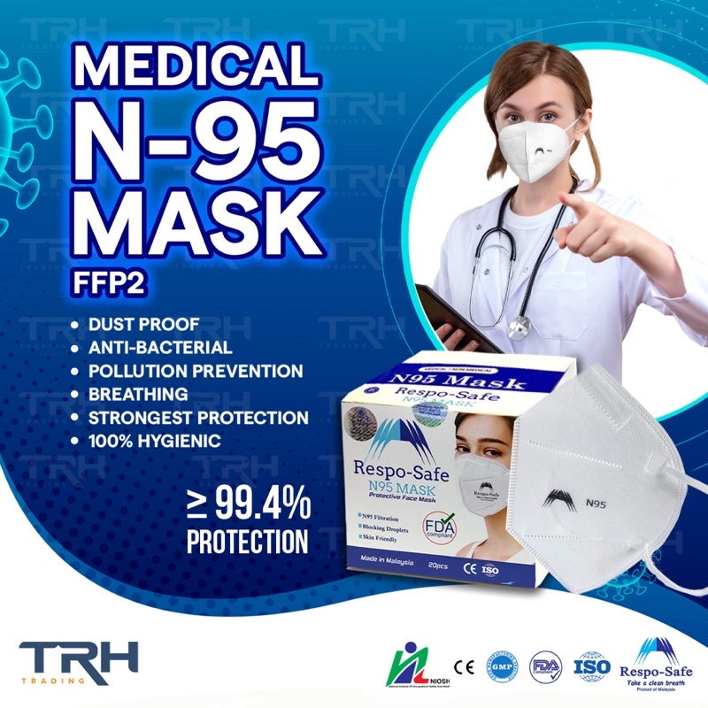 [READY STOCKS|ORIGINAL] RESPO-SAFE 5-ply N95 MASK(RESPIRATOR ...