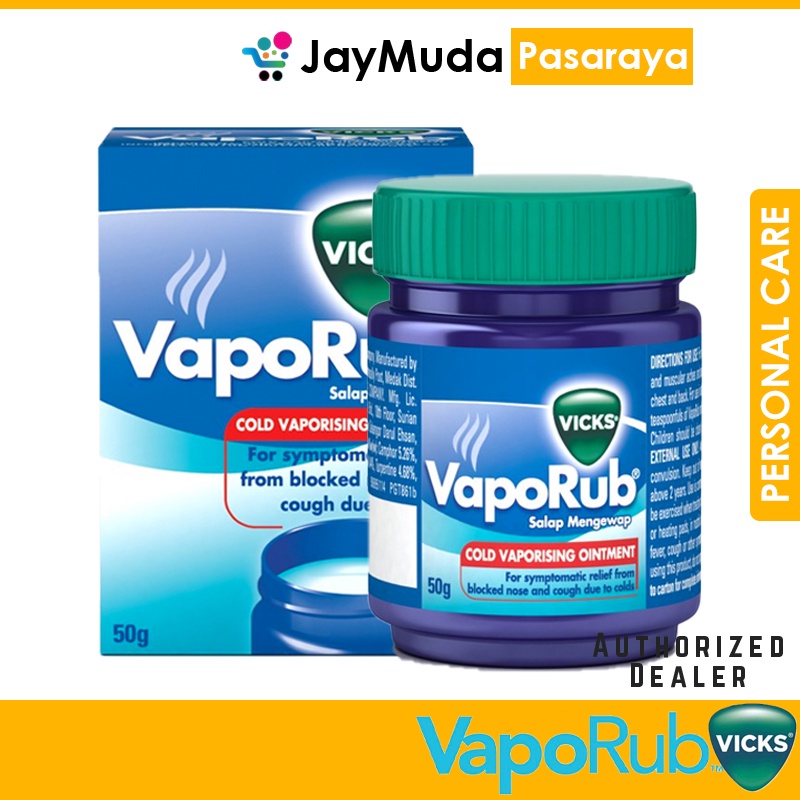 Vicks Vaporub Cold Vaporising Ointment 50g 25g 10g Blocked Nose Cough ...