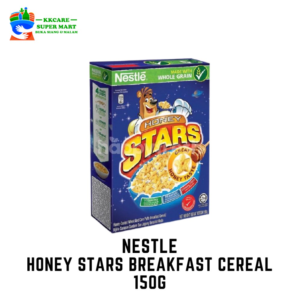 Nestle - Honey Stars Honey Coated Wheat and Corn Puffs Breakfast Cereal ...