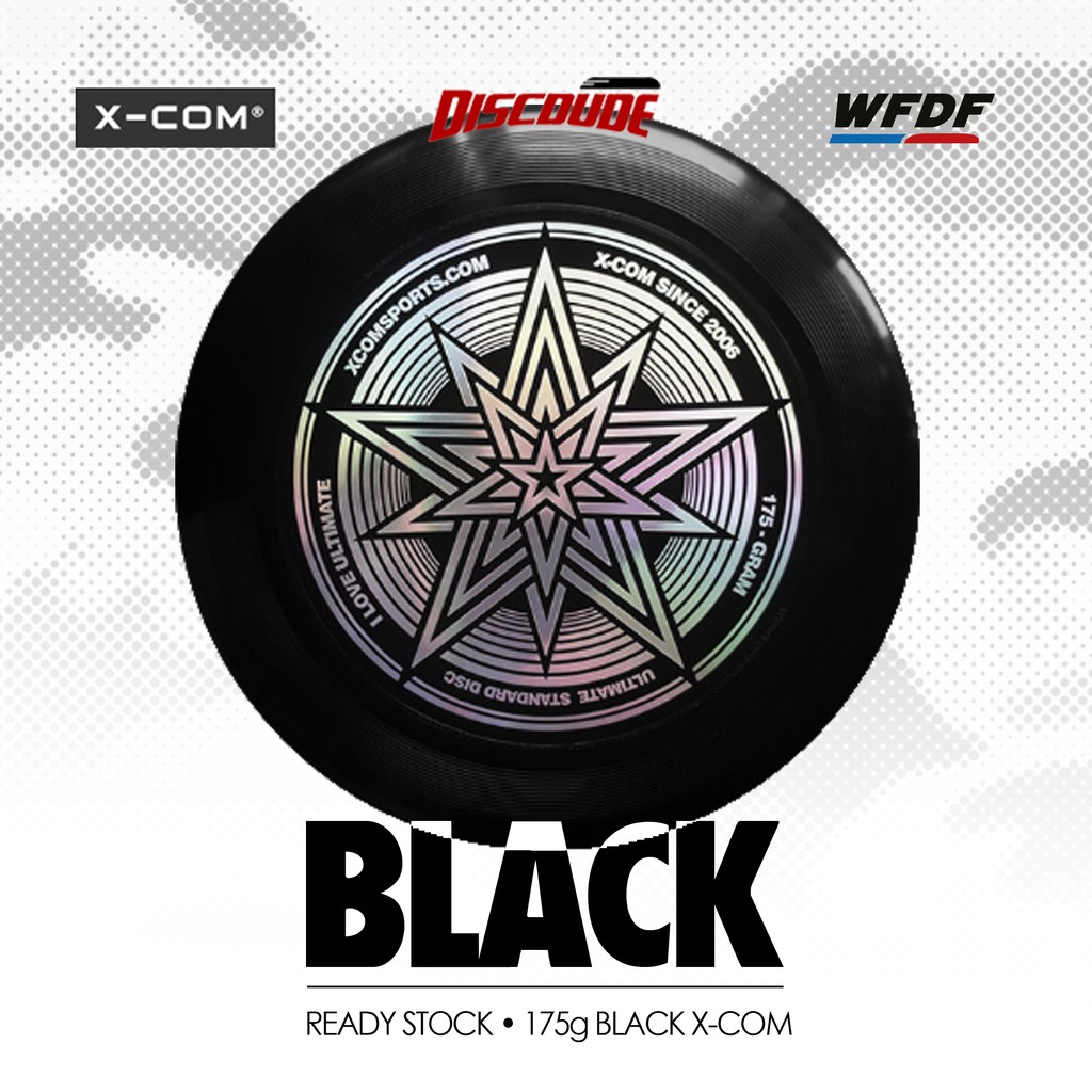 X-COM 175g Ultimate Frisbee Disc (Black) | Shopee Malaysia