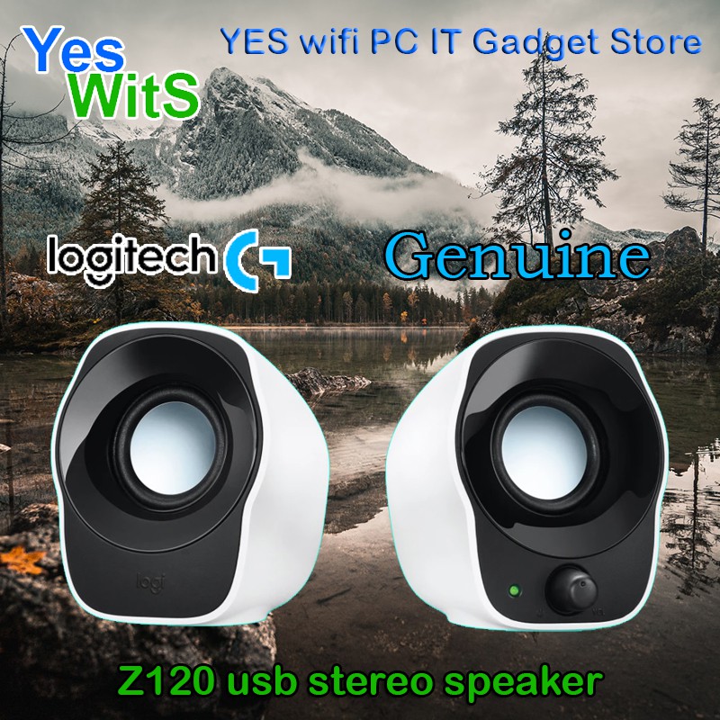 Logitech Z120 Compact PC Stereo Speakers, 3.5mm Audio Input, USB ...