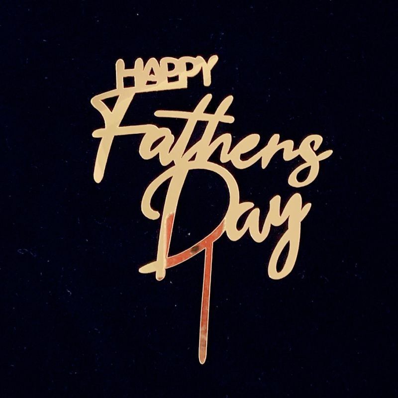 10 Piece Premium Large Happy Fathers Day Cake Topper Fathers Day