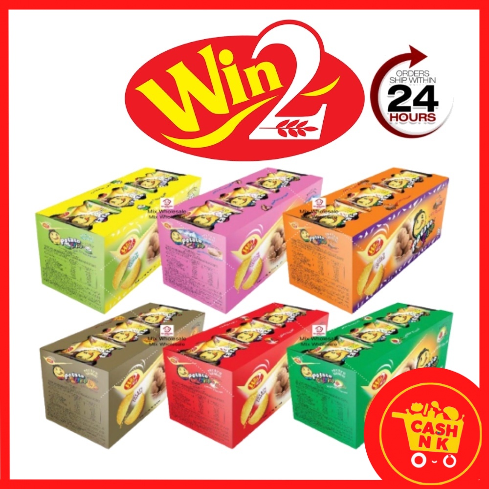 [CASHNK MINI MART] Win2 Potato Crisp/moroll Wafer Assorted Flavor [5F ...