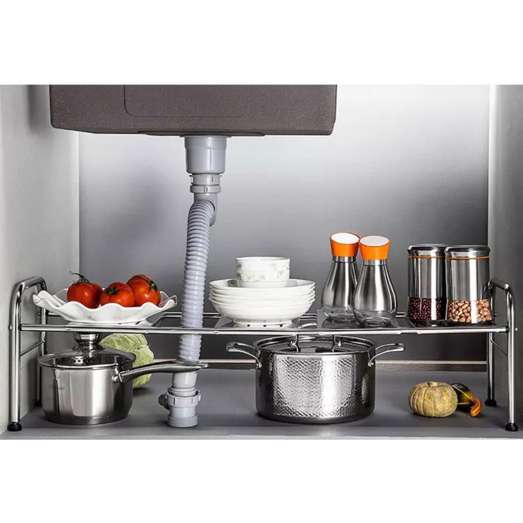 Clearance!!Single Layer Extendable Under Sink Rack | Shopee Malaysia