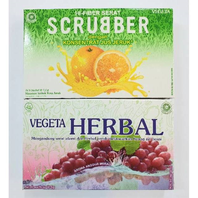 VEGETA SCURBBER / VEGETA HERBAL ISI 6SACHET @ 5g | Shopee Malaysia