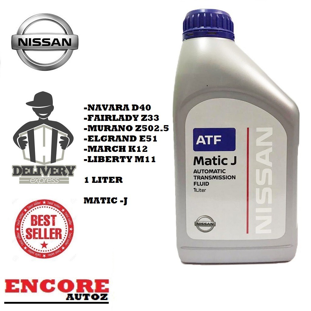 NISSAN MATIC-J AUTO TRANSMISSION OIL -1 LITER 100% ORIGINAL | Shopee ...