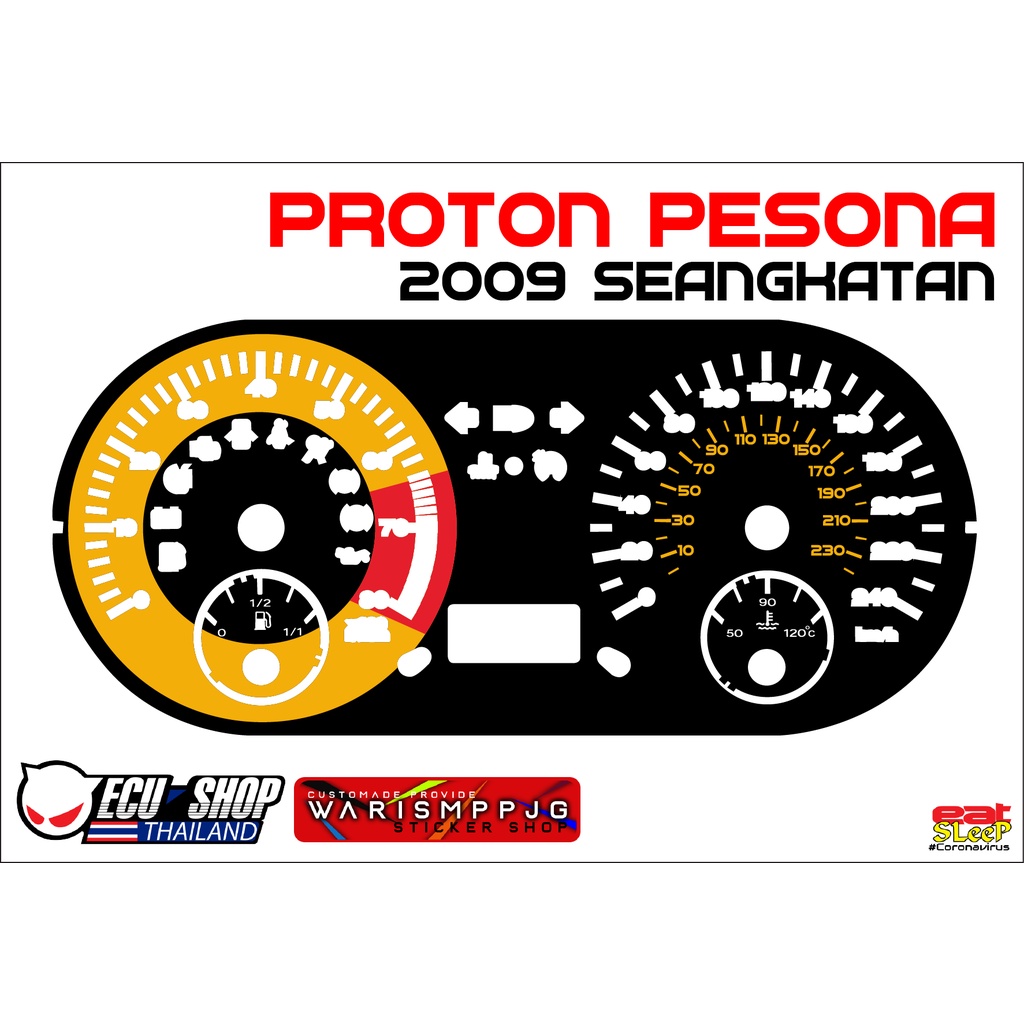 PROTON PERSONA DEKORATION PENAL STICKER METER NEW!!!! NEW!!!! NEW ...