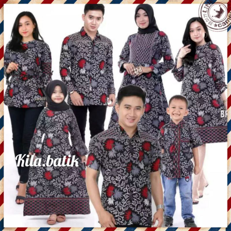 FAMILY COUPLE SET BATIK KEMBANG LANGIT | Shopee Malaysia