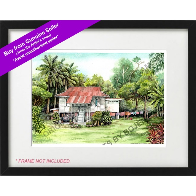 A4 PRINT PPICTURE POSTER WALL ART CARD - WATER COLOR PAINTING by Bojen ...