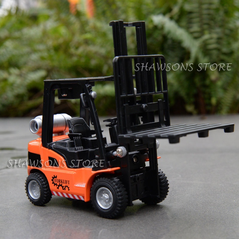 1:24 Scale Diecast Metal Truck Model Toy Forklift Pull Back Miniature ...