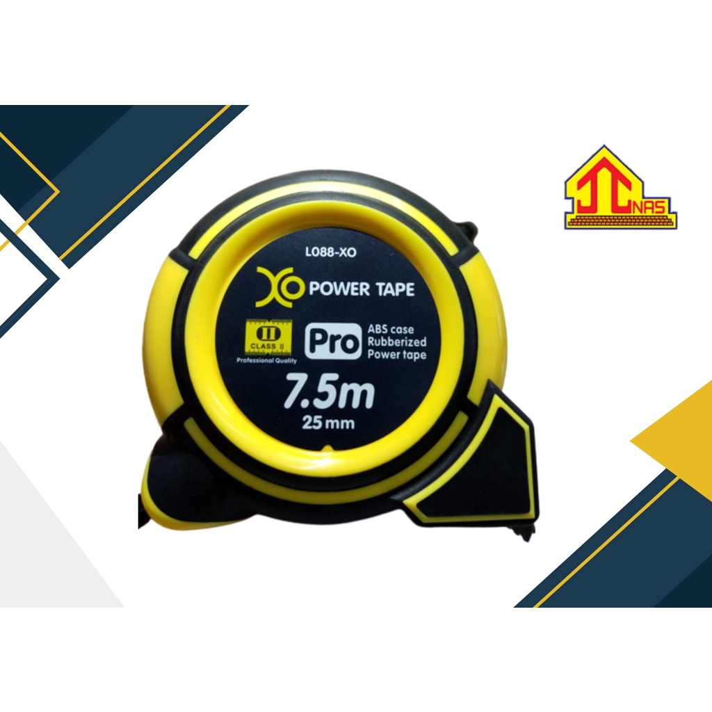 XO POWER TAPE 7.5M 25MM LO88-XO / MEASURING TAPE / TALI TAPE | Shopee ...
