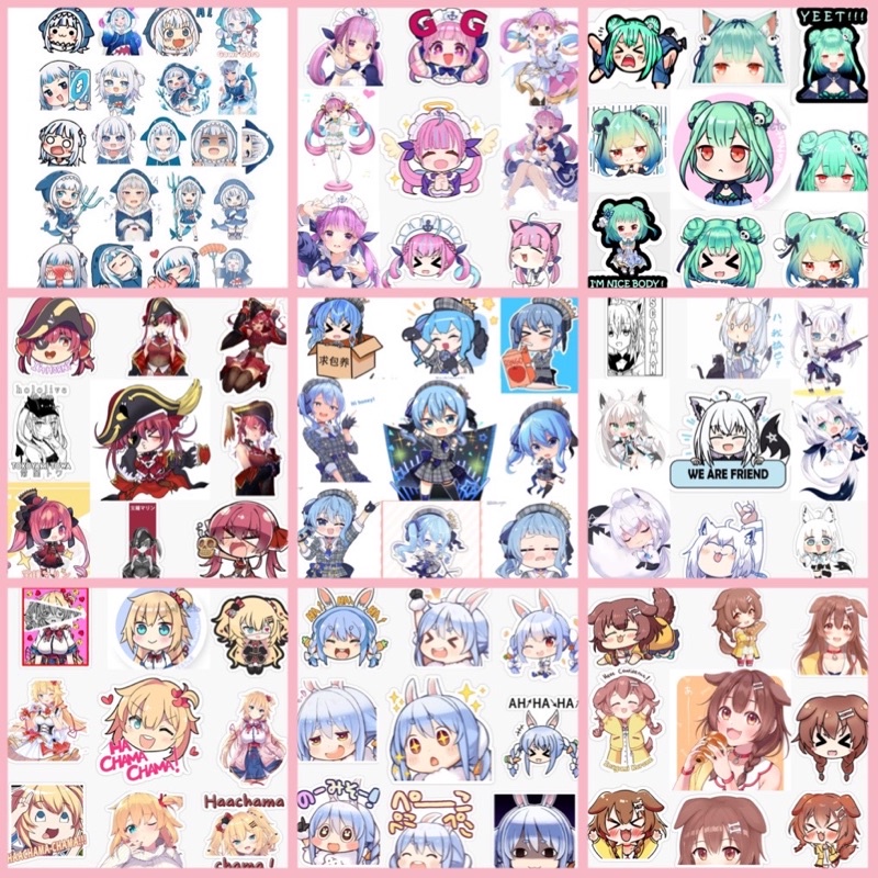 Hololive Sticker Photos with many members choose 31-62 different images ...