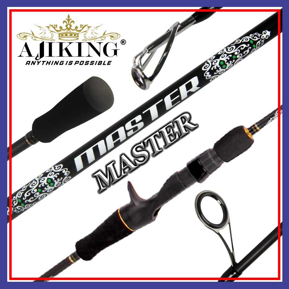 Ajiking Master Joran Pancing Spinning / Casting 5'6-6'6kaki | Air Tawar ...