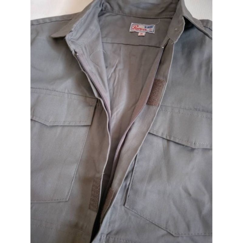 Work zip welding jacket/Jaket welding cotton tebal/zip depan/front ...
