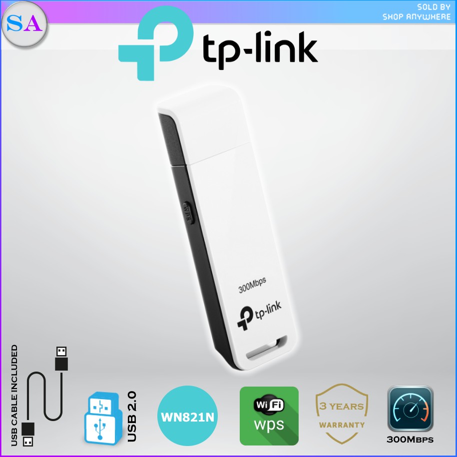 TP-Link TL-WN821N 300Mbps Wireless N USB Adapter WN821 | Shopee Malaysia