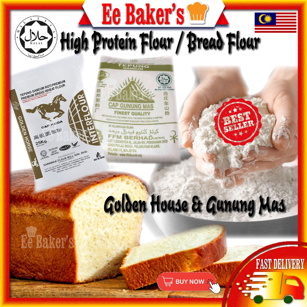 High Protein Flour Bread Flour Golden Horse Gunung Mas high protein ...