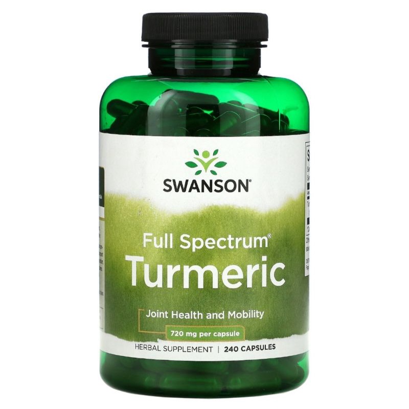 Swanson, Turmeric, 720 mg per cap (240 Capsules) | Shopee Malaysia