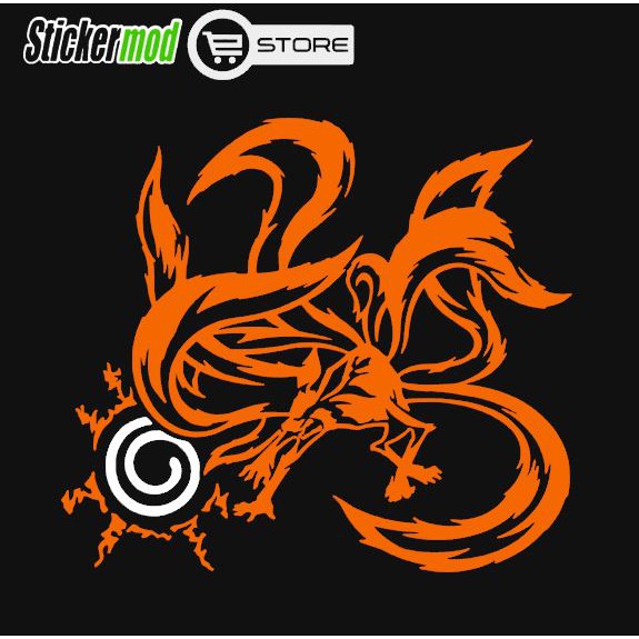 Naruto Kurama Vinyl Transparent Sticker | Shopee Malaysia