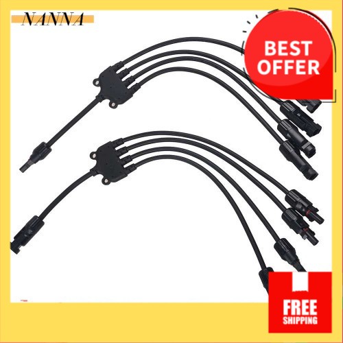 Pair Connectors Y Branch 1 to 4 Parallel Adapter Cable Wire Plug Tool ...