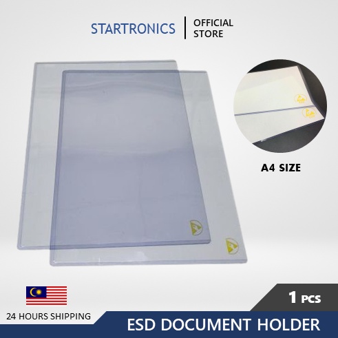 ESD Anti-Static A4 Document Hard Holder Transparent Paper Cover ...