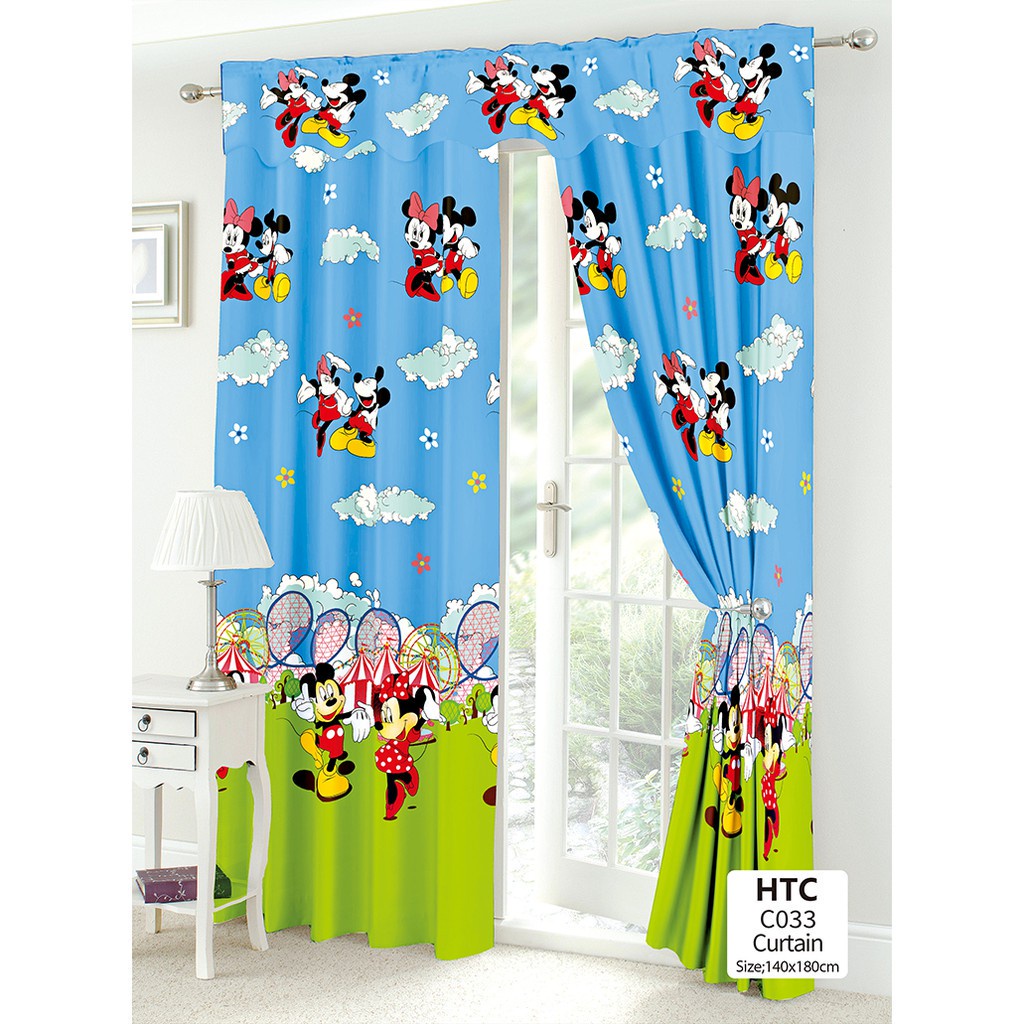 New Mickey Mouse Curtain for Window Door Bedroom Home Decoration Semi ...
