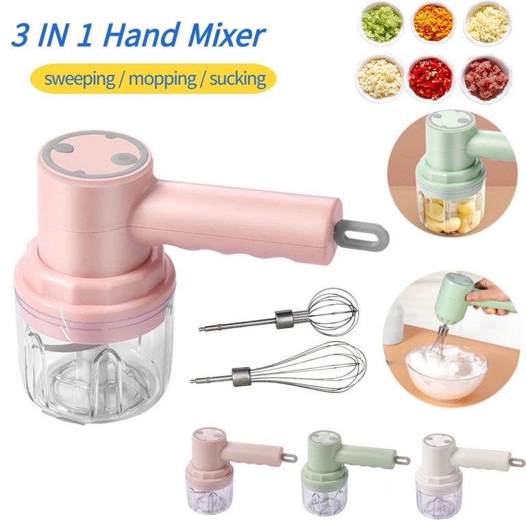 Multifunctional Egg Beater 3 in 1 Rechargeable Egg Stirring Stick ...