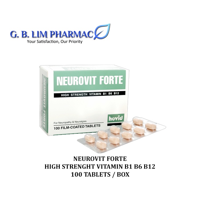 (EXP: 31-JAN-2027 ) HOVID NEUROVIT FORTE 100 TABLETS ONE BOX | Shopee ...