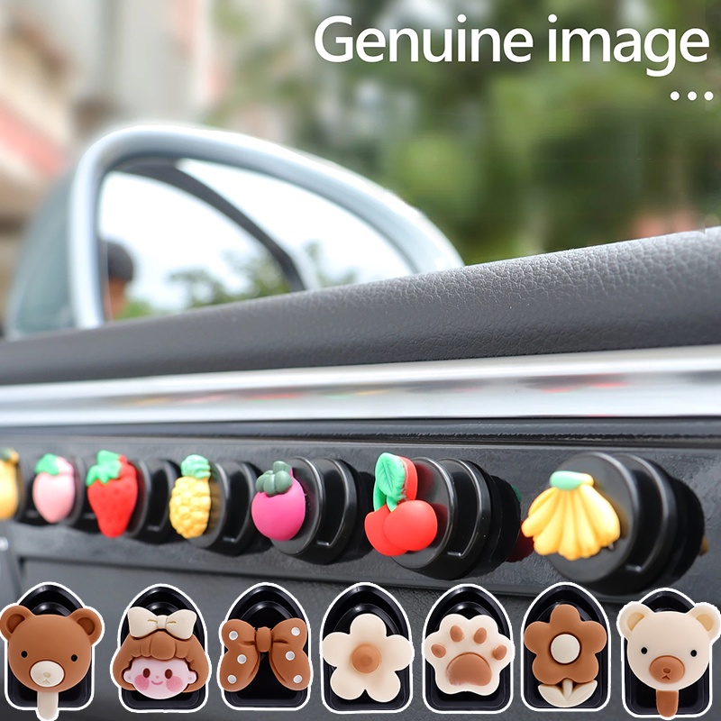 Cartoon Plastic Car Hooks /Auto Back Seat Adhesive Organizer Charging ...
