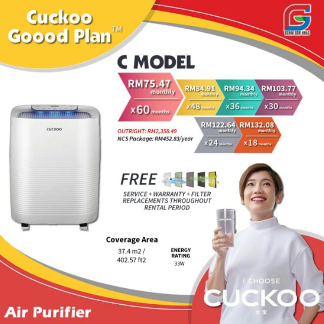 🔥PENAPIS UDARA CUCKOO C MODEL🔥ANSURAN@CASH BOLEH | Shopee Malaysia