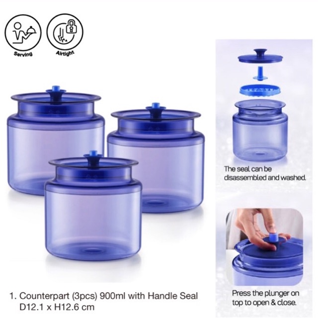 Bekas kuih Counterpart tupperware | Shopee Malaysia