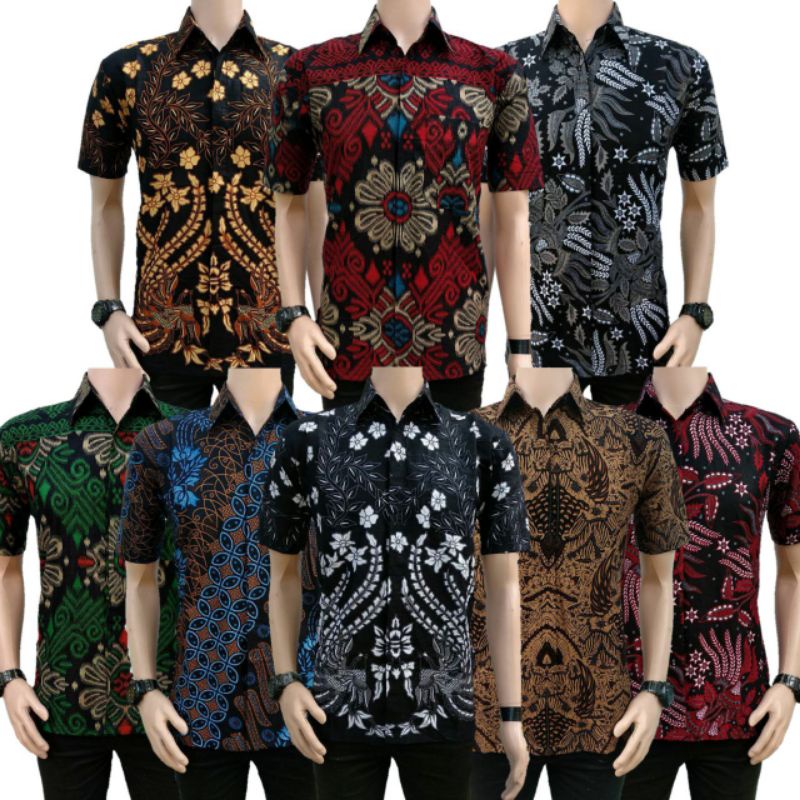 KEMEJA Men's Short Sleeve Batik Shirts - Men's Batik - Boys' Batik ...