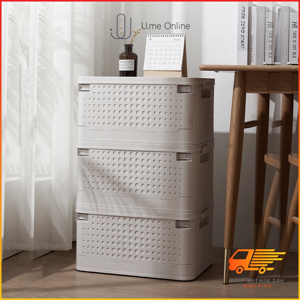 2022 New Design Foldable Extra Large Storage Box With Wheel & Lid ...