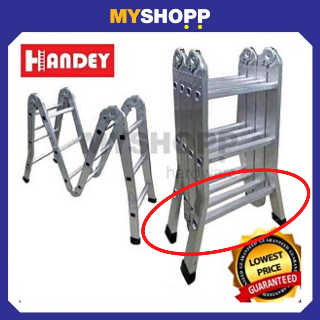 Strongman / Handey Heavy Duty Aluminium Multipurpose Foldable Ladder ...