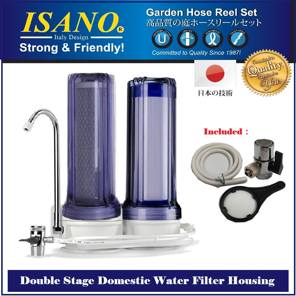 ISANO Double Stage Domestic Water Filter Housing - Water Filter - Water ...